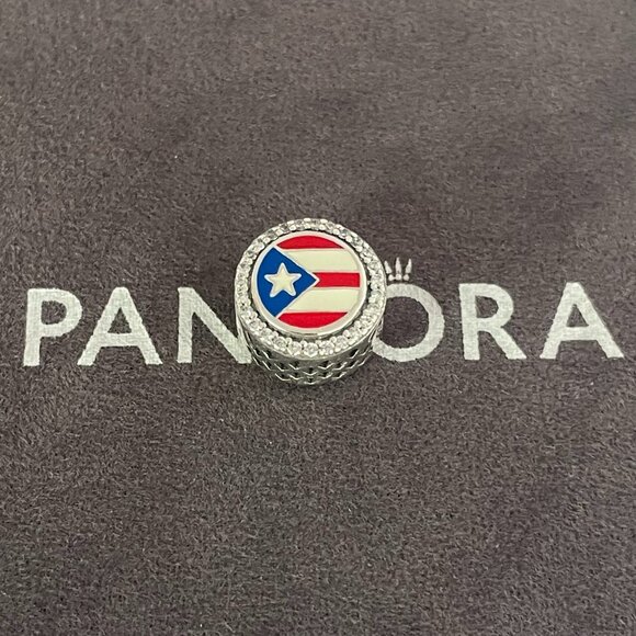 Pandora | Jewelry | Pandora Puerto Rico Flag Exclusive Dangle Charm Old ...